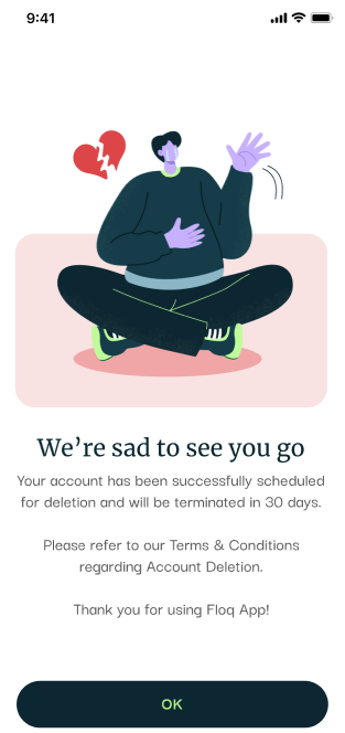 How to do Account Deletion – FLOQ