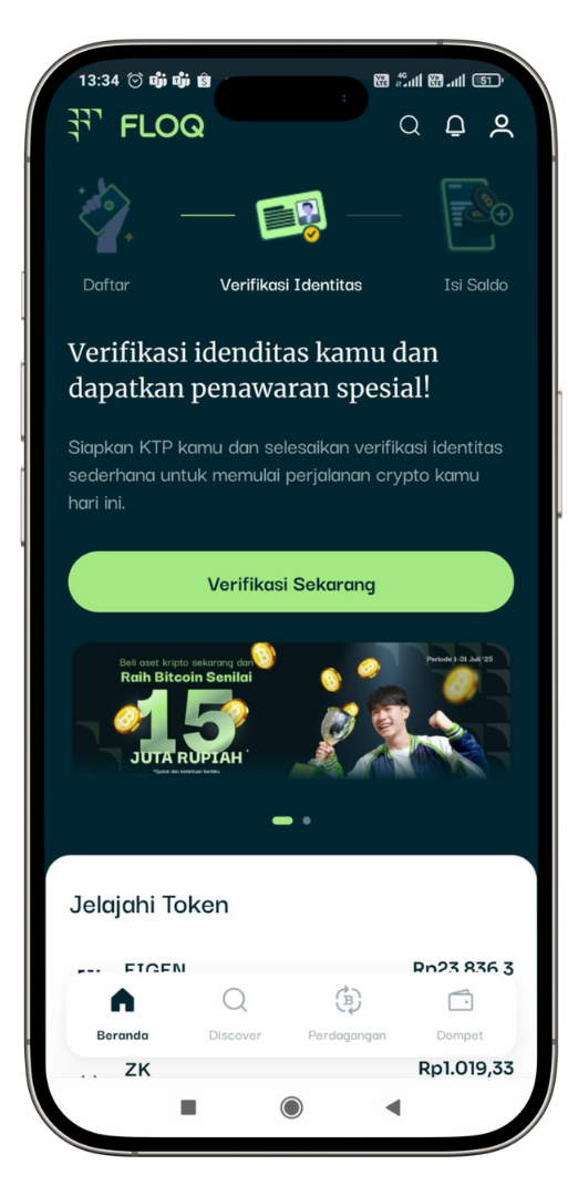 Panduan Verifikasi Akun (KYC) Pada Aplikasi FLOQ (aplikasi versi 1.4.0) – FLOQ